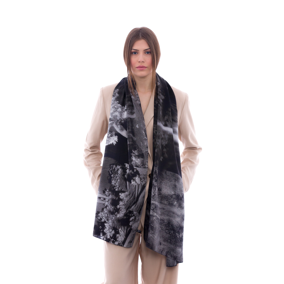 Silk scarf Icarus | MANTILITY | Greek designers | Art Gallery | Fashion